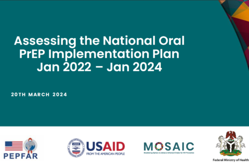 Nigeria National Oral PrEP Implementation Plan (2022-24) Assessment Presentation - PrEPWatch